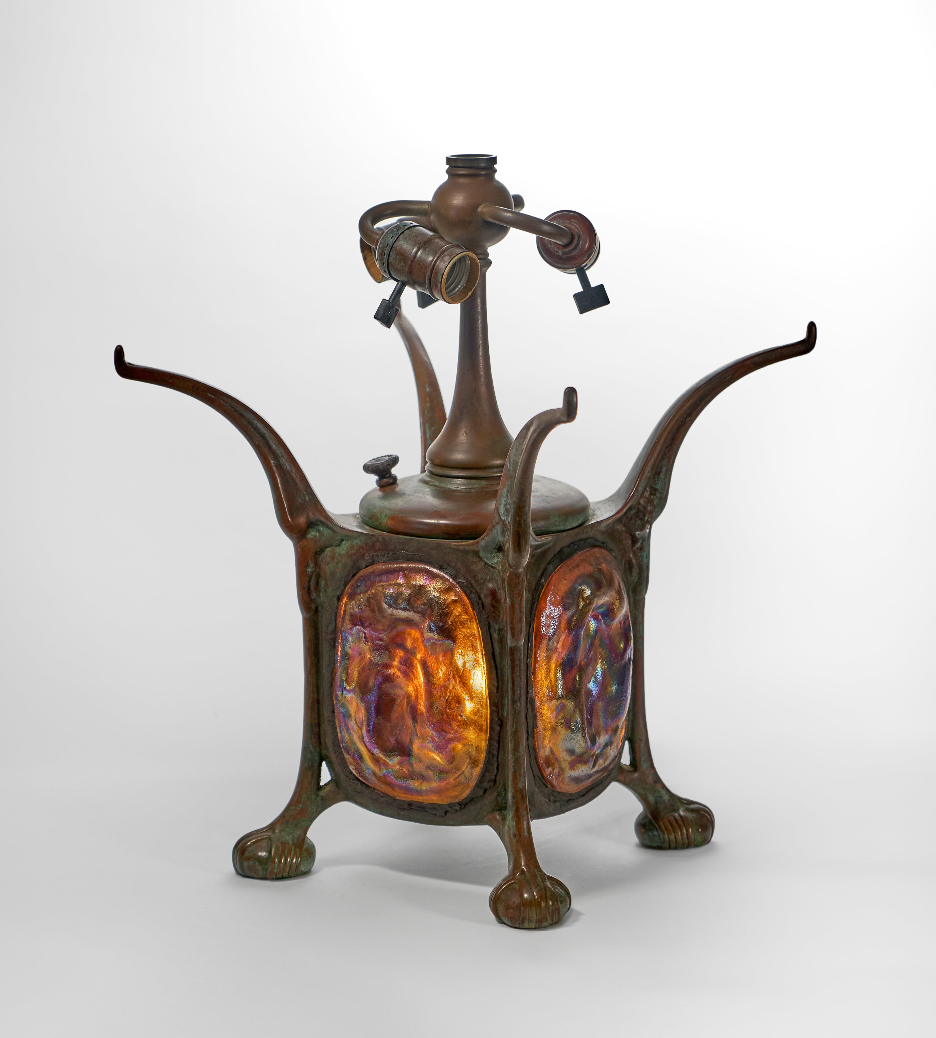 Koting Studio Square Turtleback Base ( Amber ) | Tiffany Reproduction ...